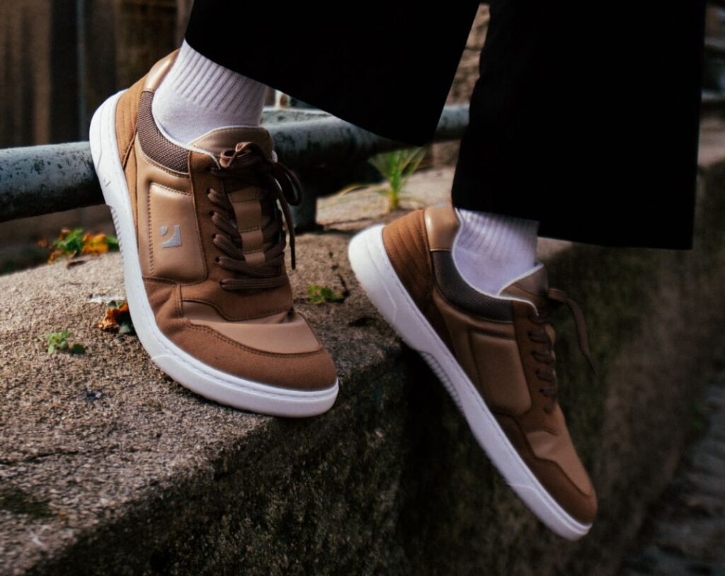Barefoot Sneakers Barebarics - Axiom - Brown & White | AntKoju.lt