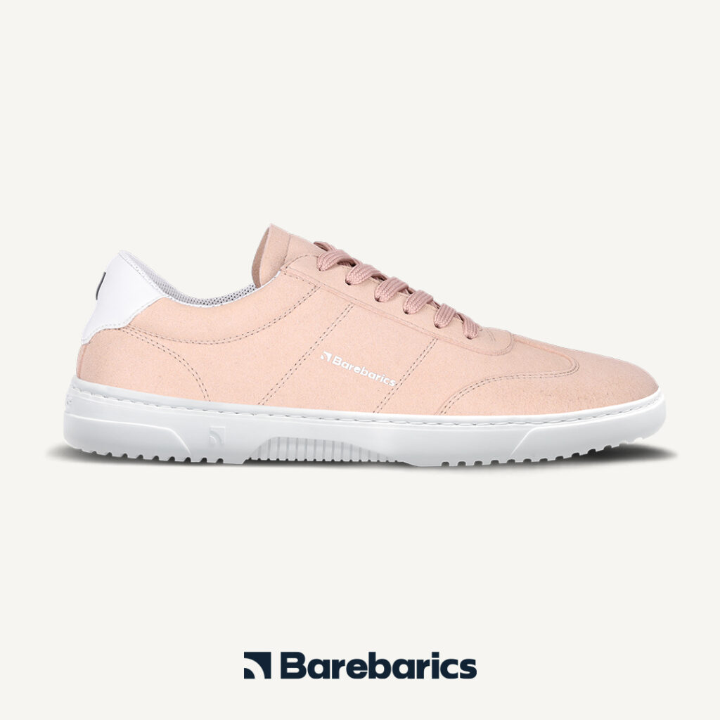 Barefoot Sneakers Barebarics - Pulsar - Nude Pink & White | AntKoju.lt
