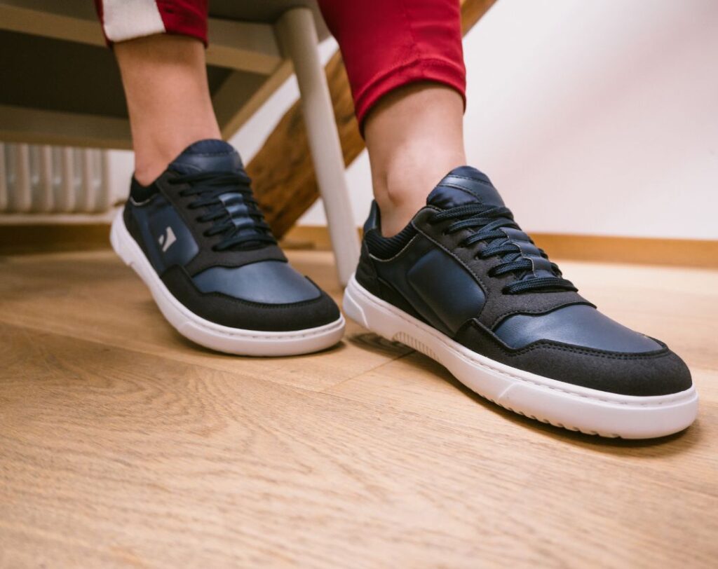 Barefoot Sneakers Barebarics - Axiom - Dark Blue & White | AntKoju.lt